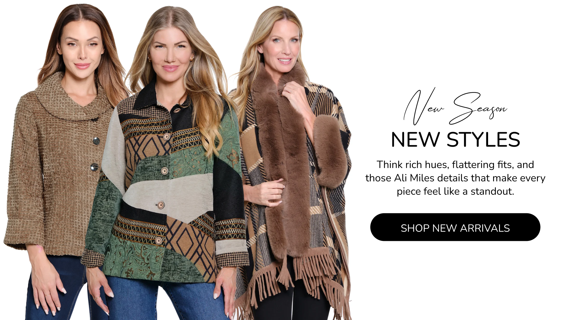 Ali Miles Clothing. Quality, fresh mix of fabrics, prints and colors ...